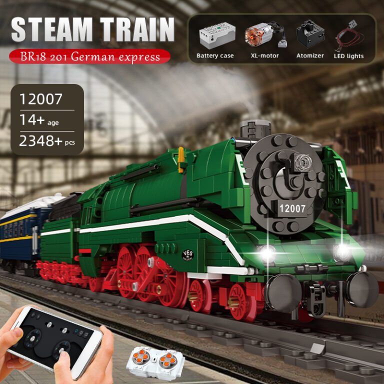 Mould King 12007 – RC BR18 201 Deutscher Express – 2348 Klemmbausteine ...